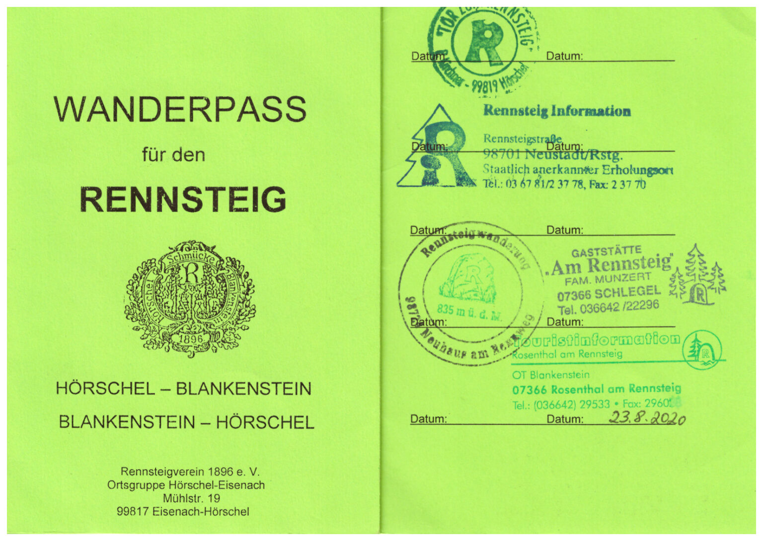 Der Rennsteig | Höhenweg des Thüringer Waldes | Wandern auf 169,3 km